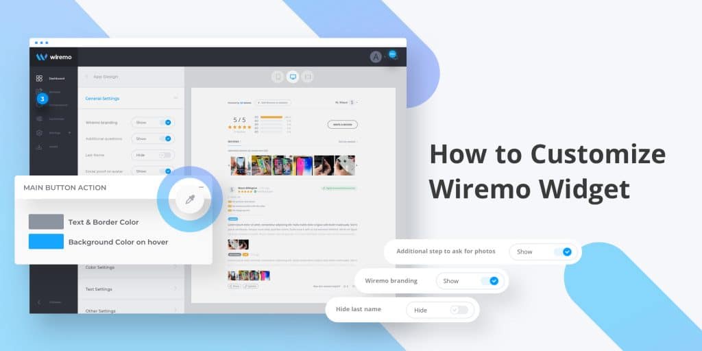 How to customize Wiremo customer review widget - Wiremo